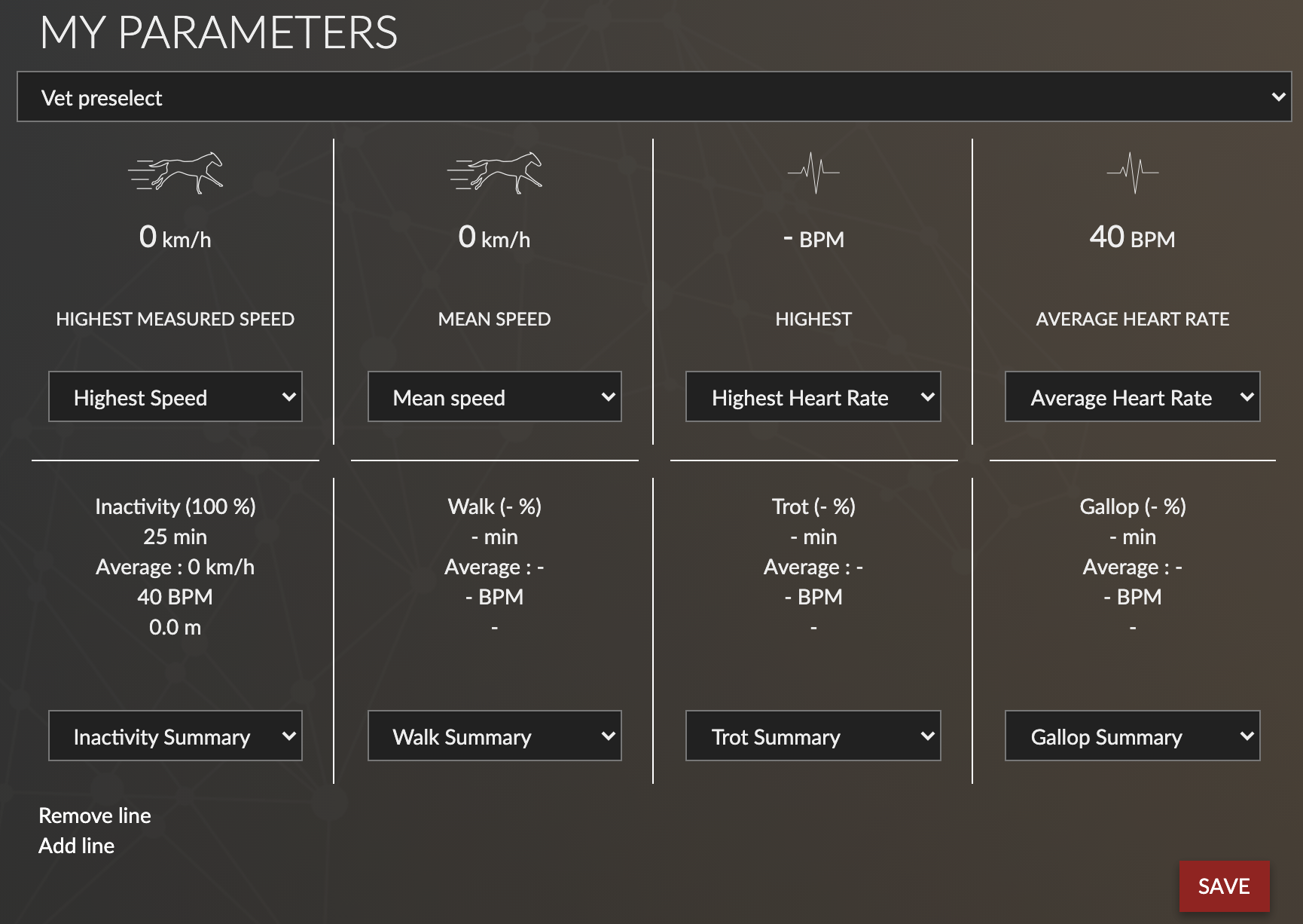 How to customise the key parameters?